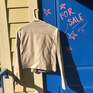 Foreign Exchange | Jackets & Coats | Tan Beige Leather High Fashion ...